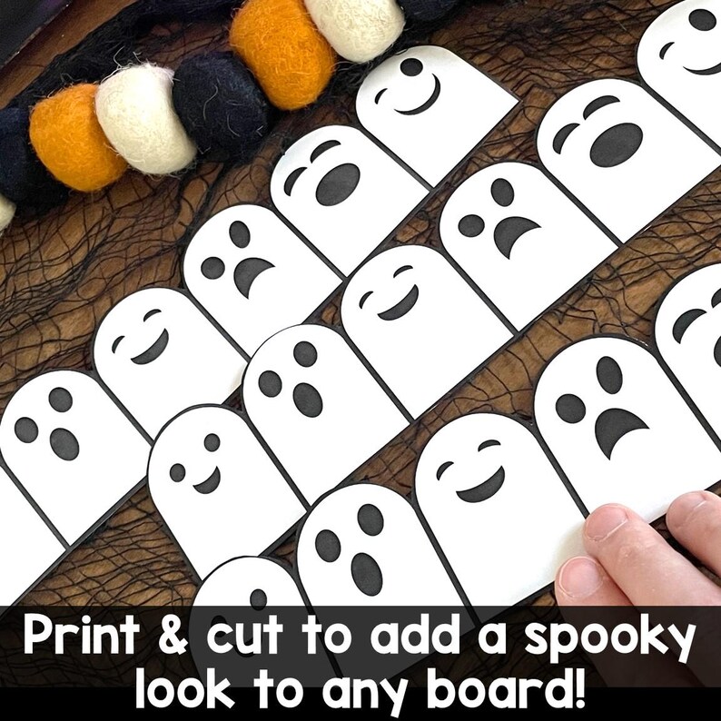 Halloween Bulletin Board Border Boarder Classroom Decor in Black ...