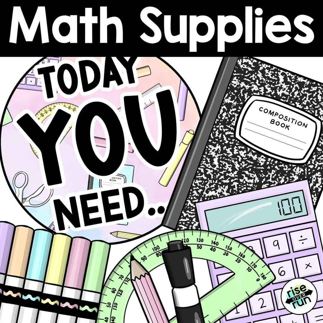 Visual Supply Cards to Show Students What You Need for Class Today in ...