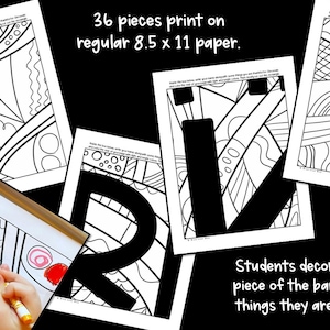 Thanksgiving Collaborative Coloring Banner | We Are Thankful Classroom ...