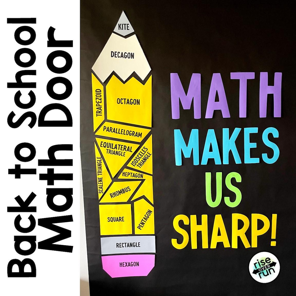 Math Classroom Door Design Decoration to Print and Hang, Math Makes Us ...