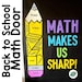 Math Classroom Door Design Decoration to Print and Hang, Math Makes Us ...