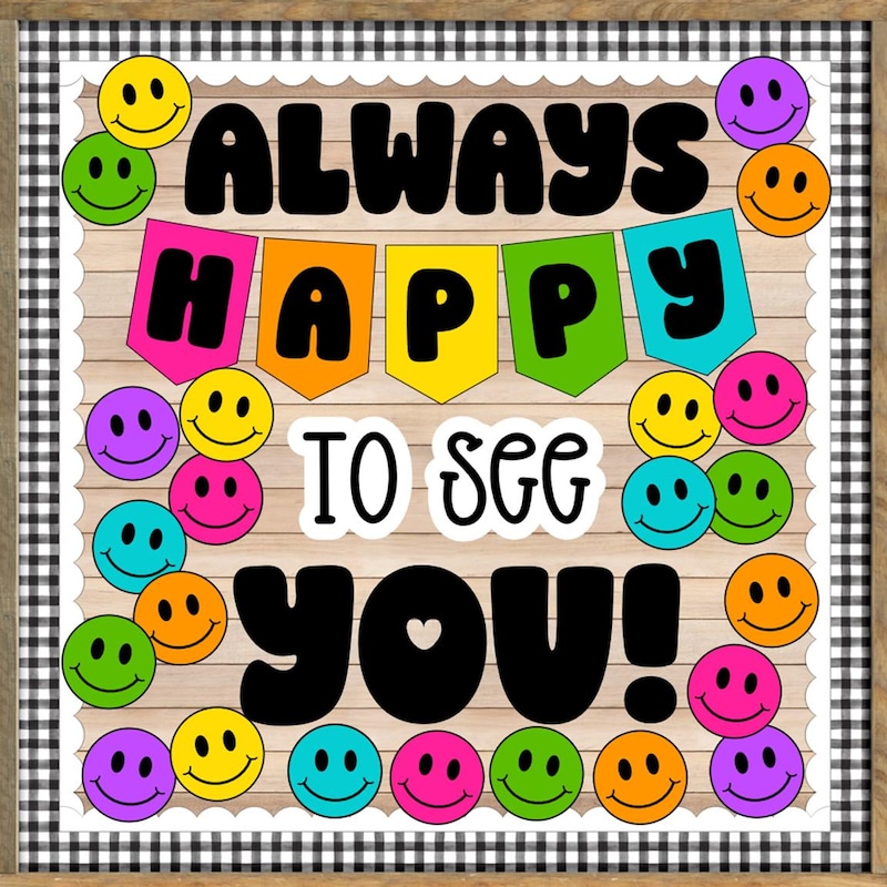 Smiles Classroom Door Decor - Etsy