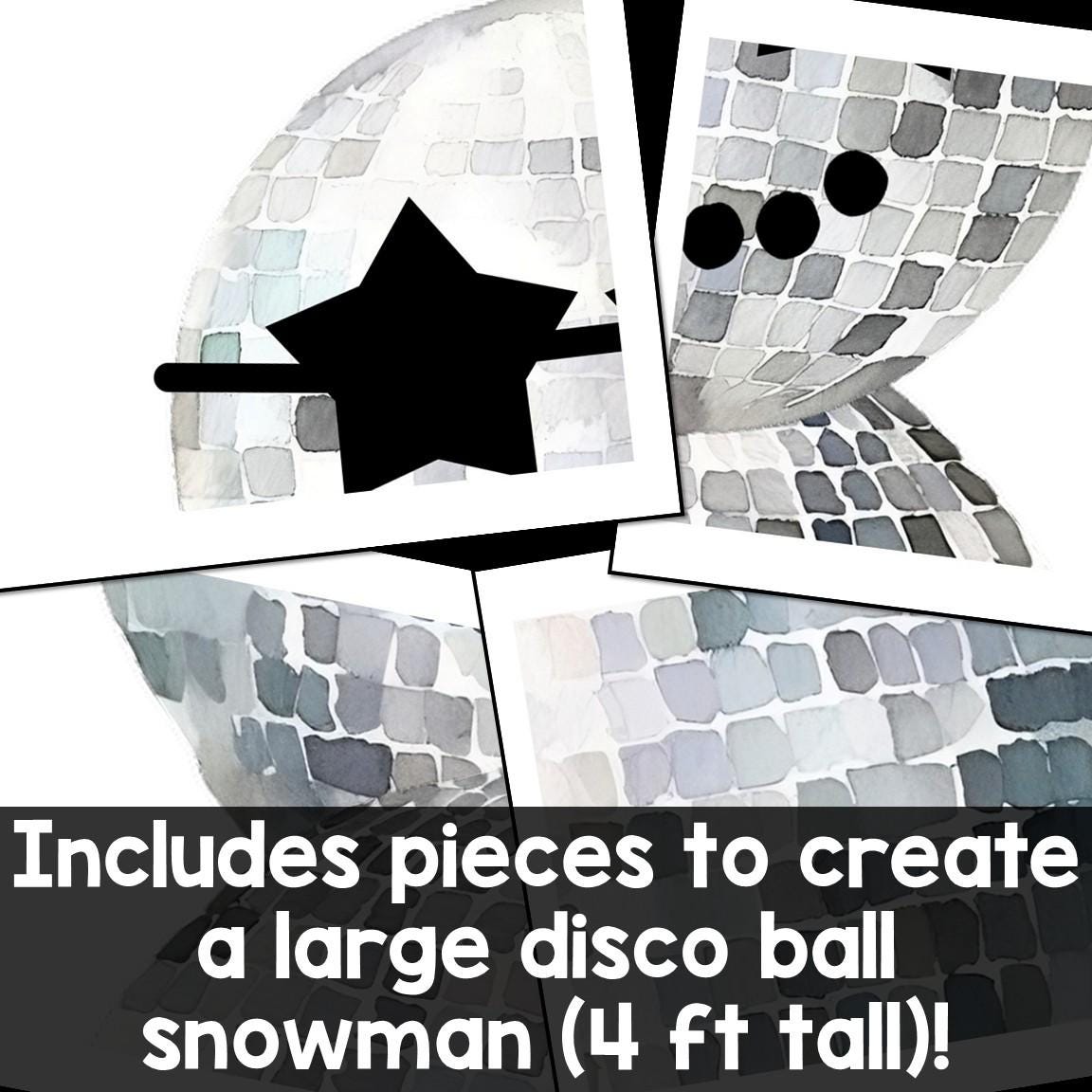 Disco Ball Snowman Winter Classroom Door Decor | It's the Season to ...