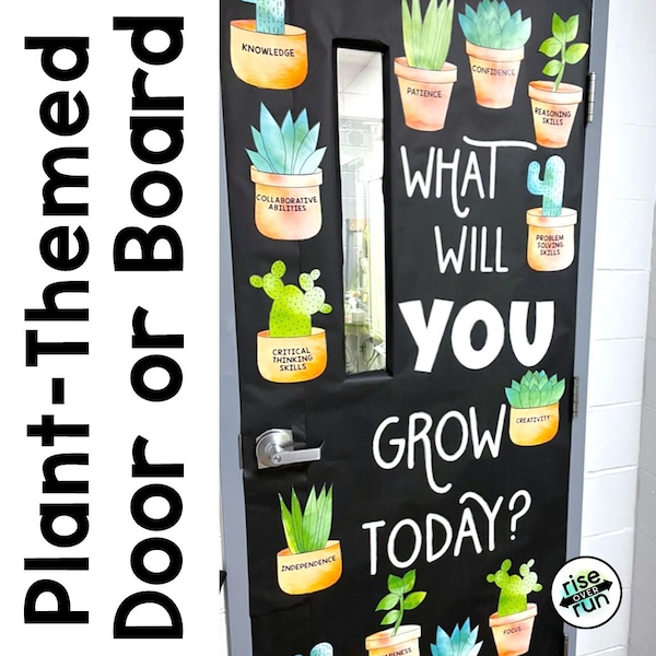 Stay Sharp Back to School Bulletin Board Cactus Bulletin Board Welcome ...