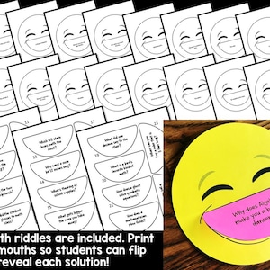 Math Bulletin Board or Classroom Door Decor With Jokes and Riddles ...