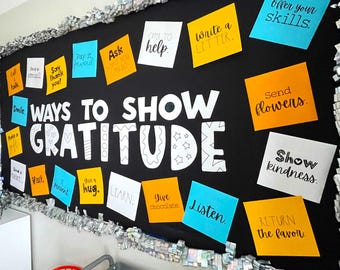 Thanksgiving Bulletin Board Kit for Classroom Decor - Etsy