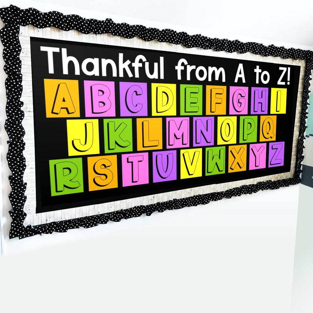 Thanksgiving Interactive Bulletin Board Thankfulness Activity | Print ...