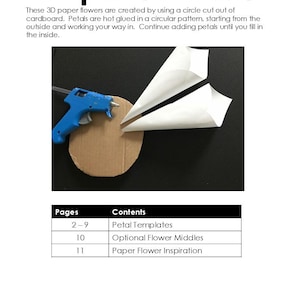 Paper Flower Instructions for DIY Cut and Create Your Own Party ...