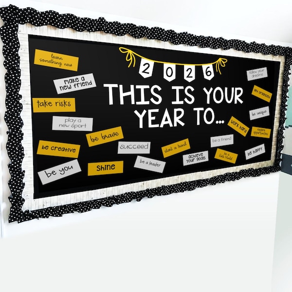 2026 New Year Bulletin Board - Etsy