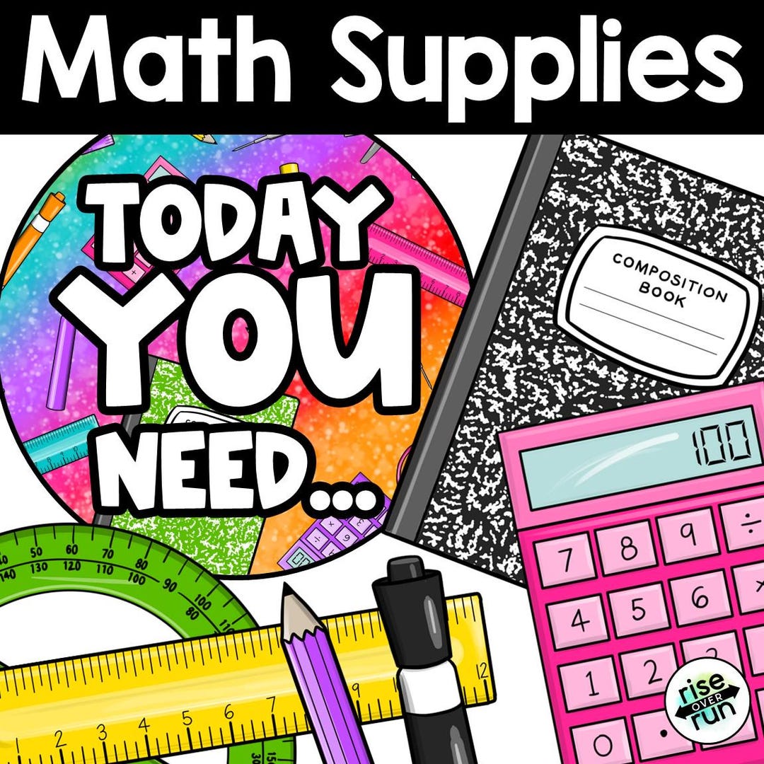 Visual Supply Cards to Show Students What You Need for Class Today in ...