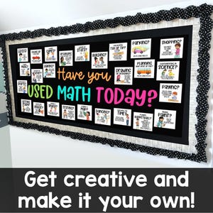 Everyday Math Bulletin Board Kit, Easy DIY Print and Cut Pieces, Have ...