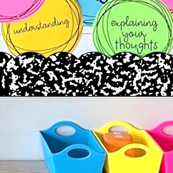 Composition Book Borders - Etsy