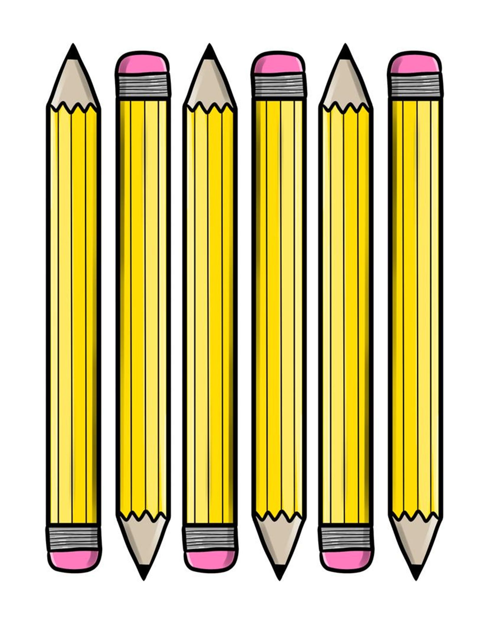 Back to School Bulletin Board Kit With Pencil, Easy DIY Print and Cut ...