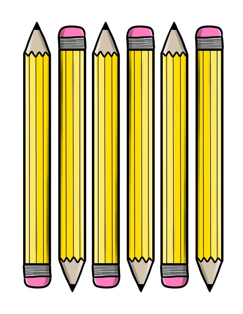 Back to School Bulletin Board Kit With Pencil, Easy DIY Print and Cut ...