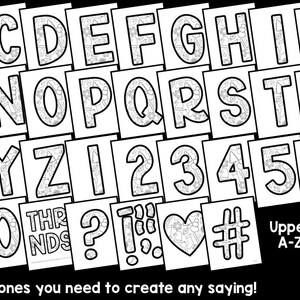 Christmas Printable Bulletin Board Alphabet Letters, Numbers With ...