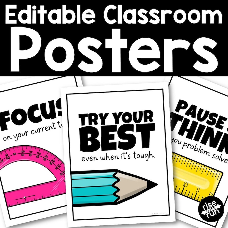 Math Classroom Posters for Middle School Math Classroom Decor With ...