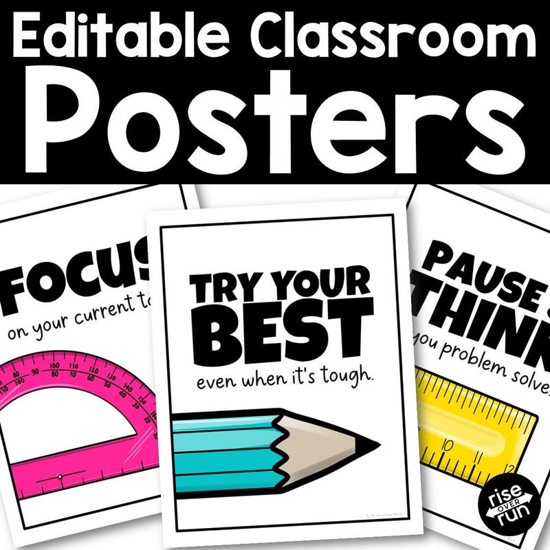 Math Classroom Decor - Etsy