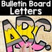 Pencil Pattern Bulletin Board Alphabet Letters and Numbers for Pencil ...
