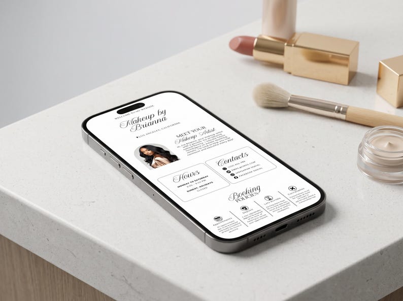 White Makeup Acuity Scheduling Booking Website Luxury Square Banner ...
