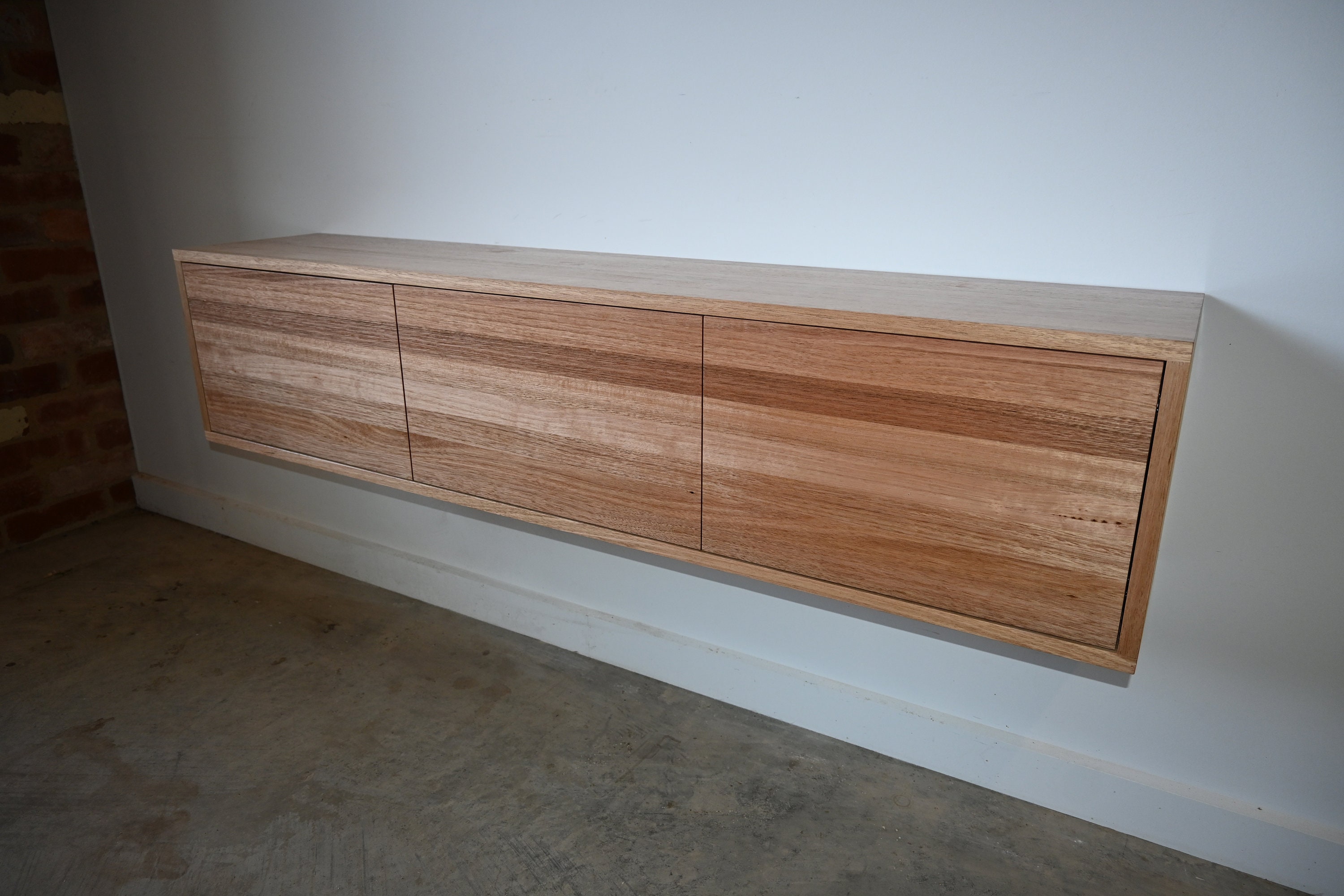 1200mm Victorian Ash Timber Floating TV Unit - Handcrafted - Read ...