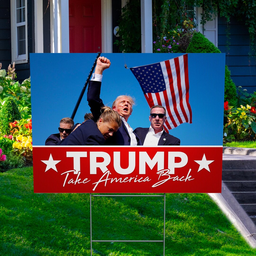 Donald Trump Yard Sign | 2 Day Shipping | 24"x18" Double Sided | Donald ...