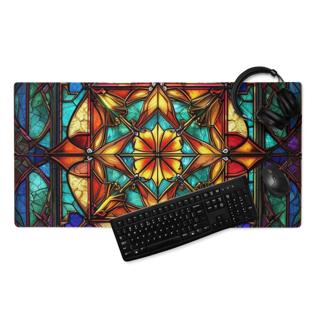 Large Gaming Desk Mat, Extra Large Mouse Pad, Office Desk Mat, Stained ...