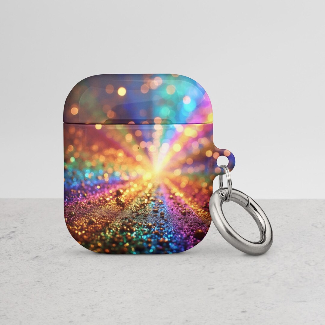 Rainbow Glitter Light AirPod Case Cover, Protective AirPod Case With ...