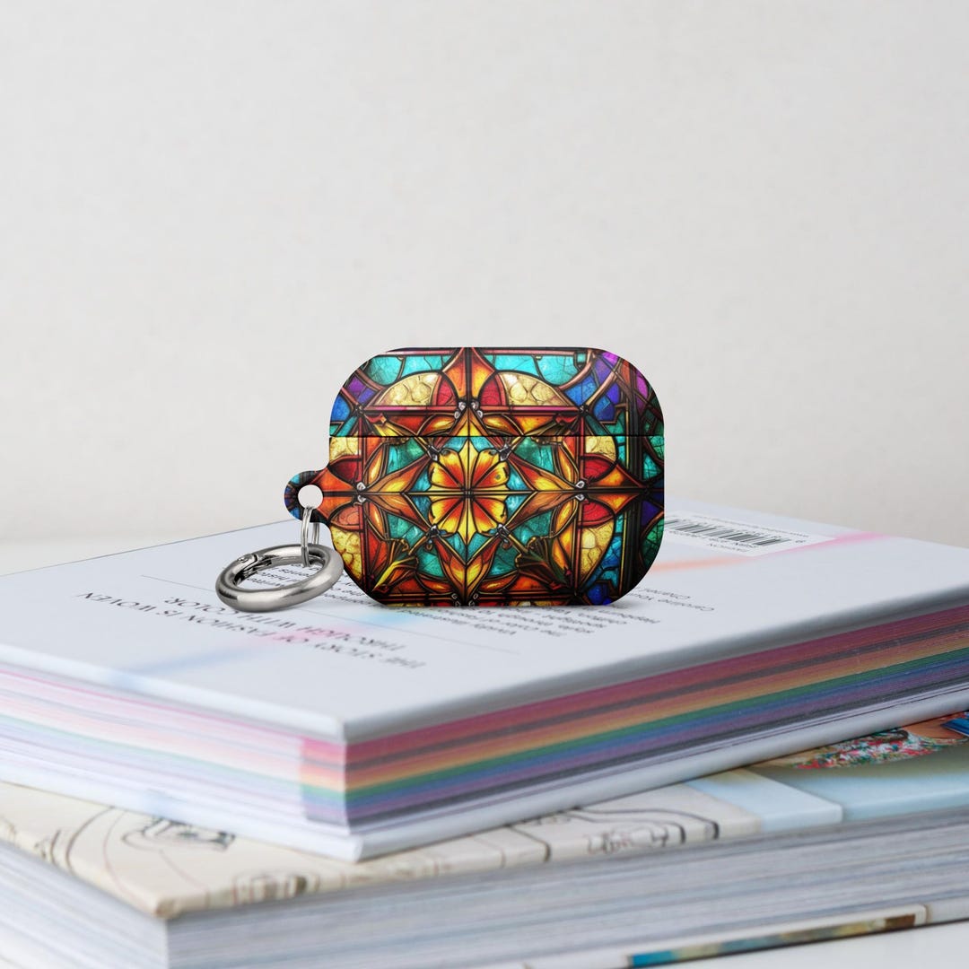 Artistic AirPod Case Wrap, Stained Glass Design, Protective AirPod Case ...
