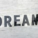 Vintage Plastic Signage Letters Tiles Dream Sign Bedroom Decor Nursery ...