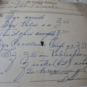 30 Vintage Prescription Forms Rx Paper Script Handwriting 1920s-30s VA ...