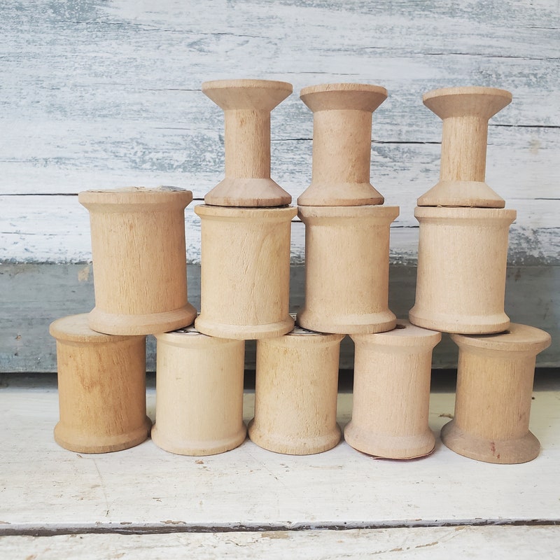 Wooden Spools - Etsy