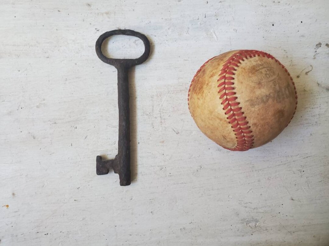 Llave de esqueleto antigua muy oxidada llave de 5 pulgadas, llave de maletero de puerta grande ...