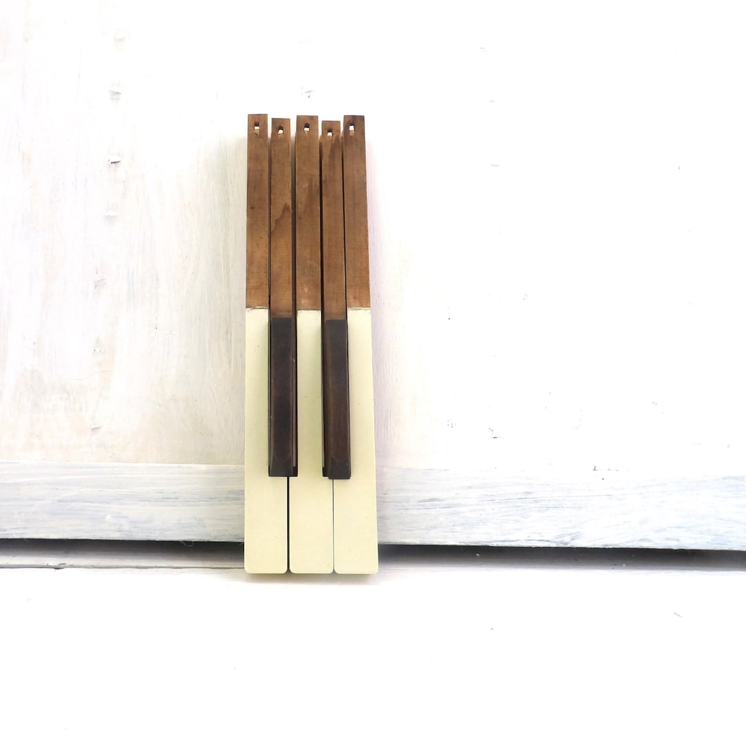 5 Shabby Vintage Antique Organ Keys Piano Keys for Repurposing - Etsy