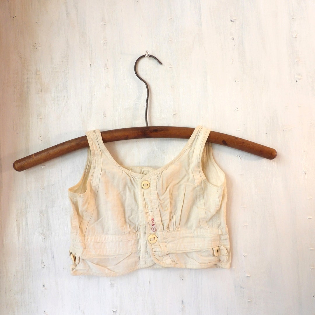 Antique Child's Shirt Waist, Chemise Undershirt Pantywaist , Farmhouse ...