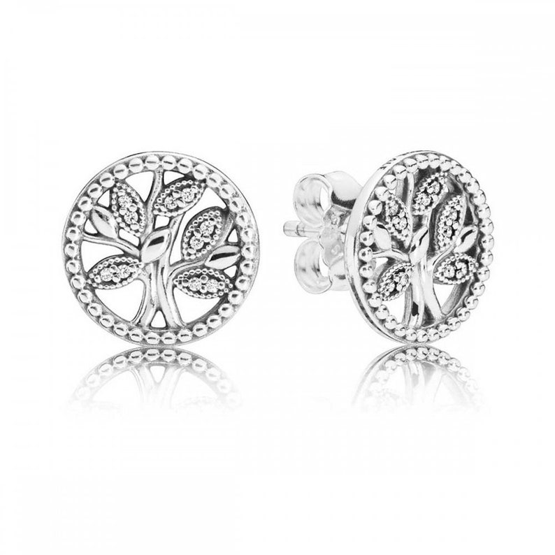 PANDORA Family Tree Stud Earrings Family Tree Earrings: A Tribute to ...