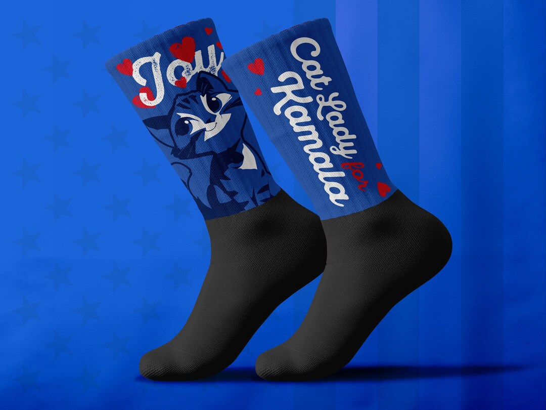 Cat Lady for Kamala Joy Socks - Etsy