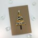 Scrappy Christmas Card, Stitched Xmas Card, Textile Trees Christmas ...
