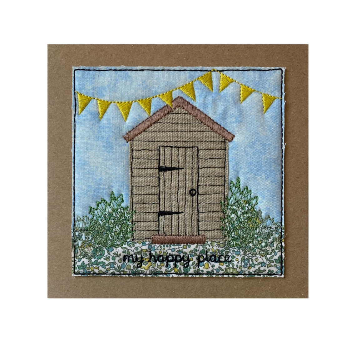Shed Card Embroidered Gaeden Shed Card Embroidered Potting - Etsy