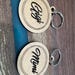 Personalized Wood Keychains Set, Custom Engraved Key Fobs, Wooden Key ...