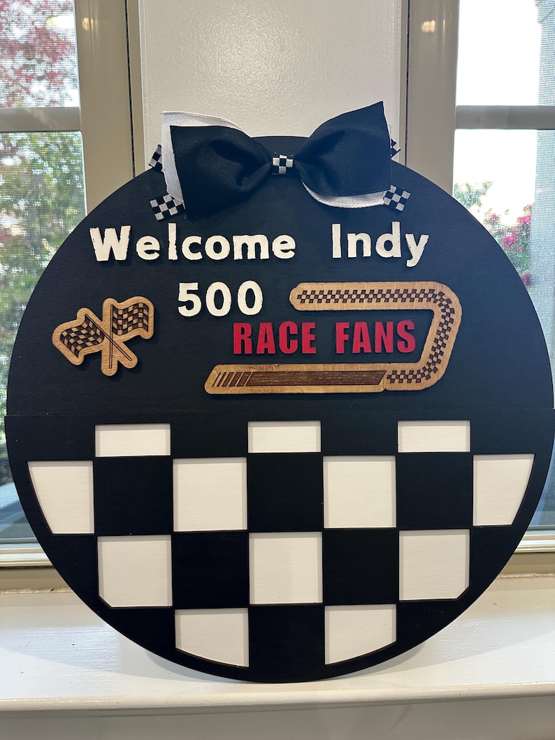 Welcome Indy 500 Race Fans Wood Sign, Racing Enthusiast Decor, Welcome ...