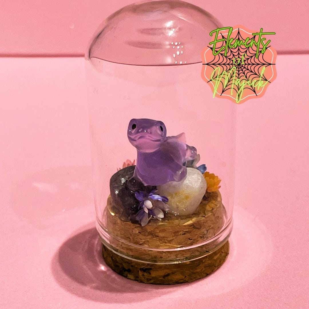 Tiny Lizard Pet - Desk Buddy/blue/ Desk Pets/ Lucky Charm Pet/ Small ...