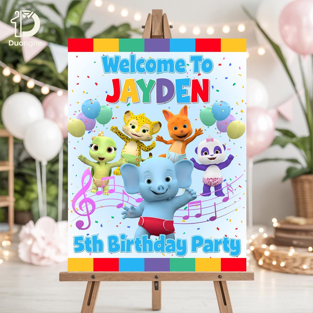 Personalized Word Party Welcome Sign: Custom Birthday Banner - Etsy