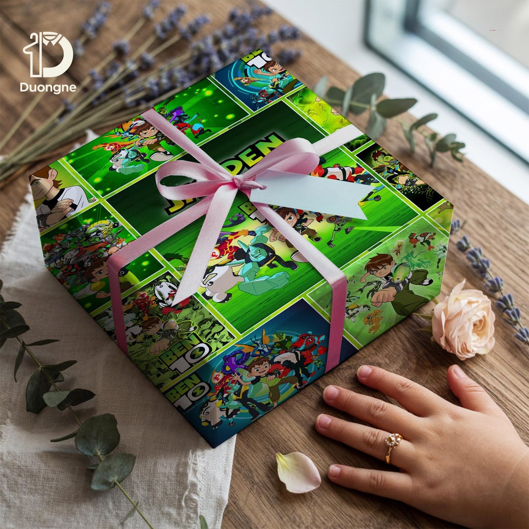 Personalized Ben 10 Wrapping Paper: Custom Birthday Party Gift Wrap - Etsy