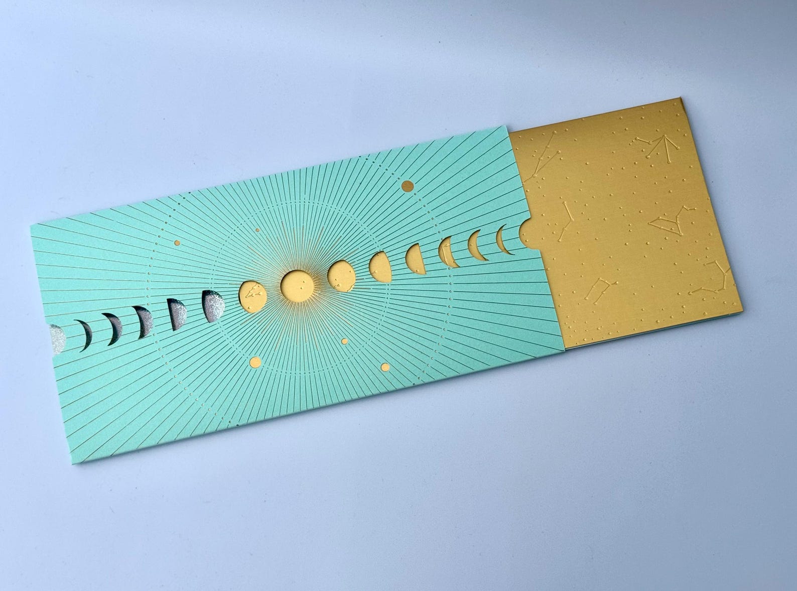 Phases of Moon Pop up Card: Greeting Card, Birthday Card, Anniversary ...