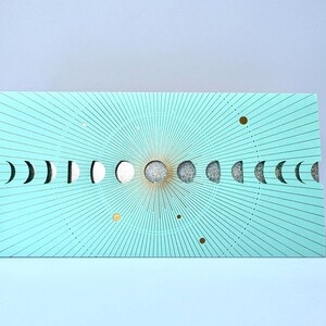 Phases of Moon Pop up Card: Greeting Card, Birthday Card, Anniversary ...