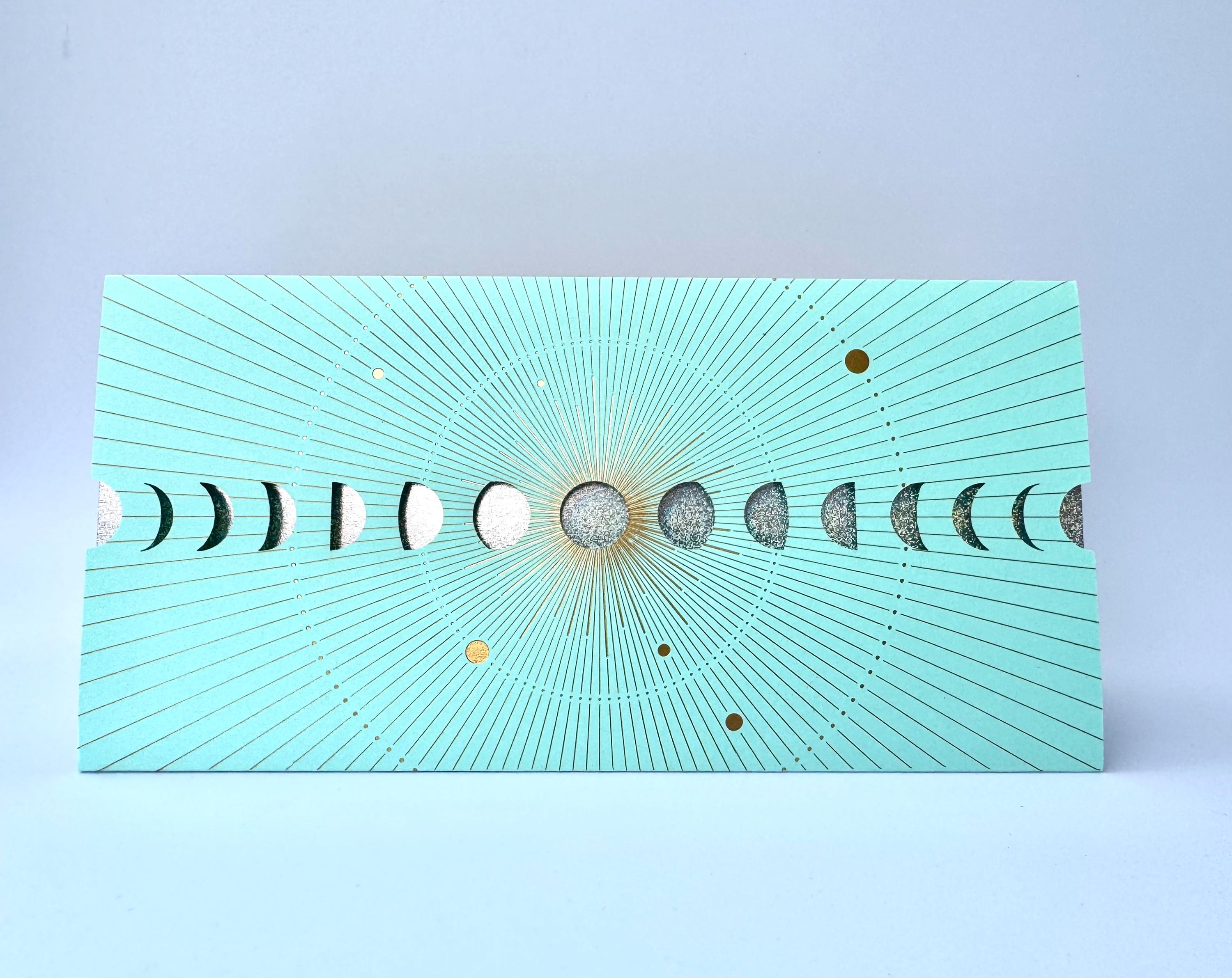 Phases of Moon Pop up Card: Greeting Card, Birthday Card, Anniversary ...