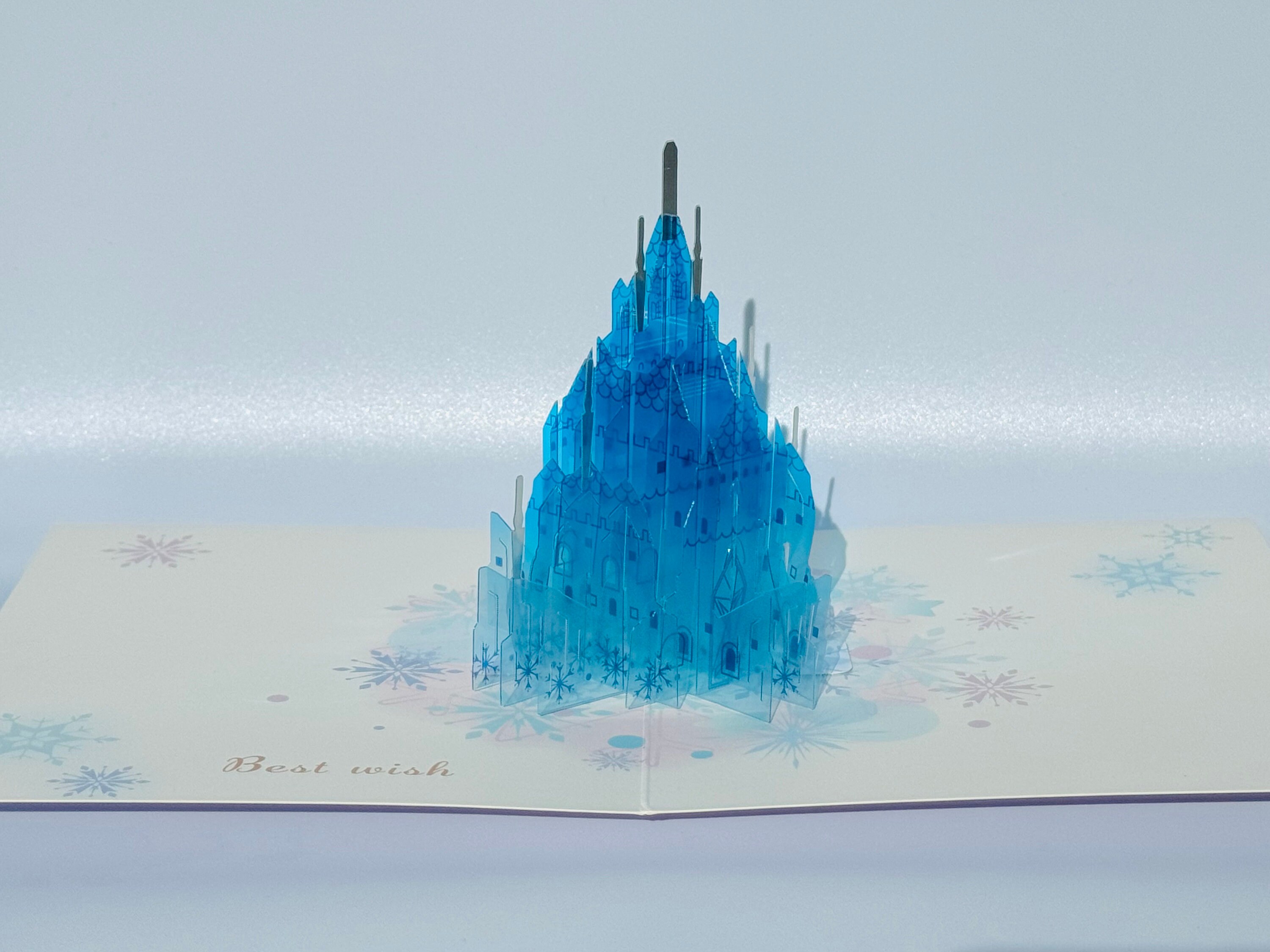 Crystal Frozen Castle 3D Pop up Card: Greeting Card, Birthday Card ...