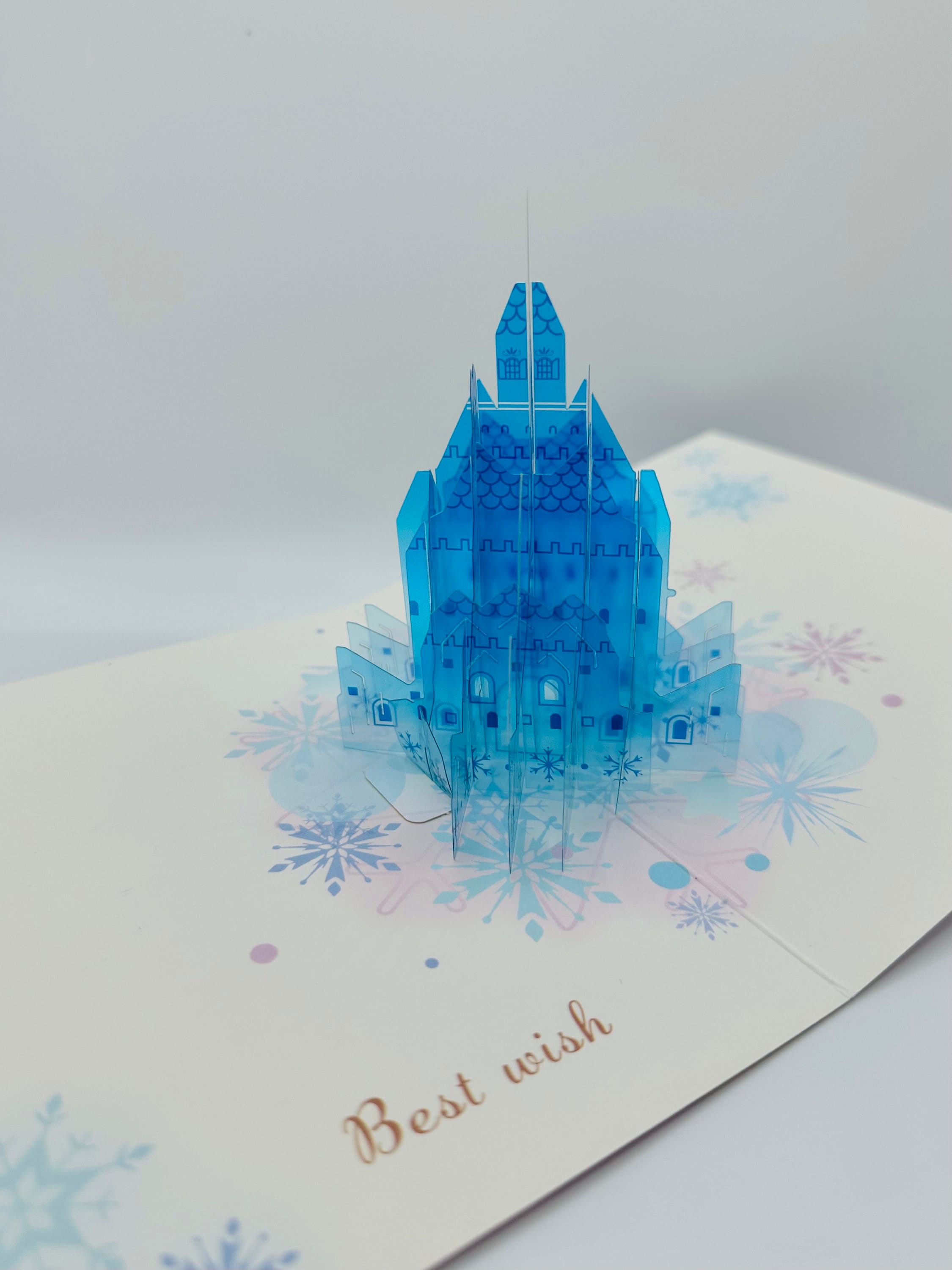 Crystal Frozen Castle 3D Pop up Card: Greeting Card, Birthday Card ...