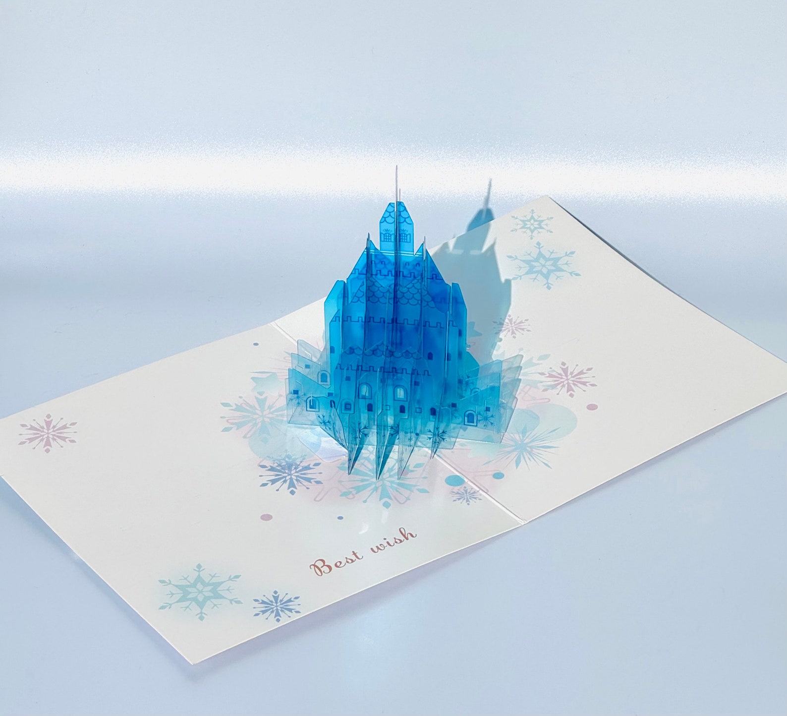 Crystal Frozen Castle 3D Pop up Card: Greeting Card, Birthday Card ...