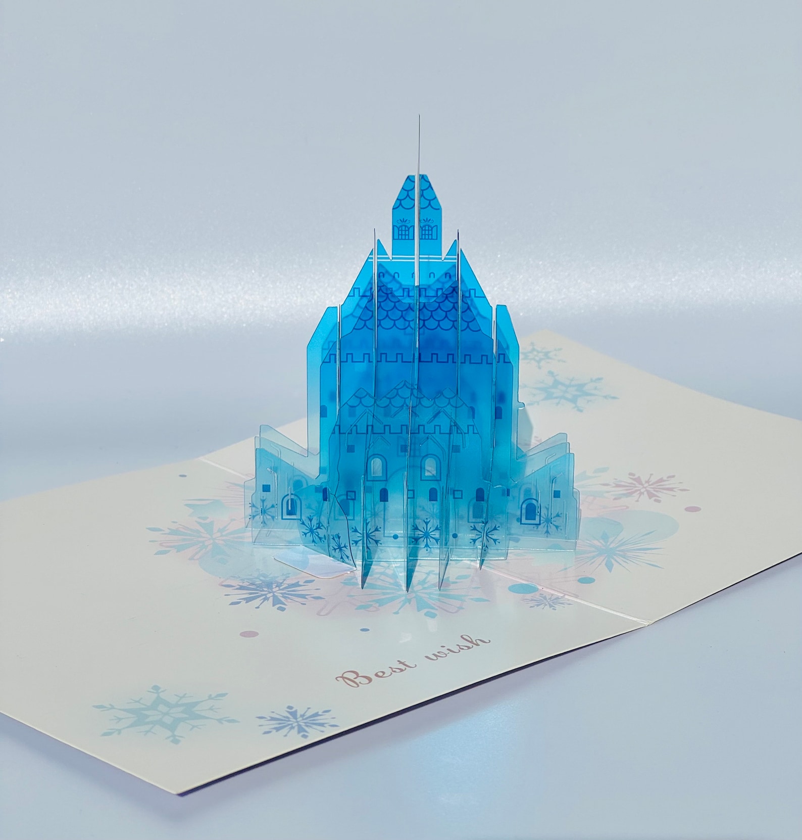 Crystal Frozen Castle 3D Pop up Card: Greeting Card, Birthday Card ...